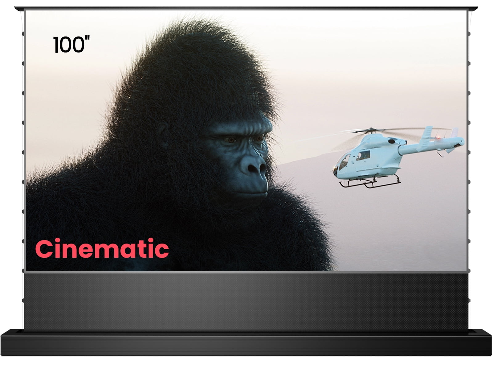 AWOL Vision Cinematic+ 100" Electric Projection Screen - Walmart.com