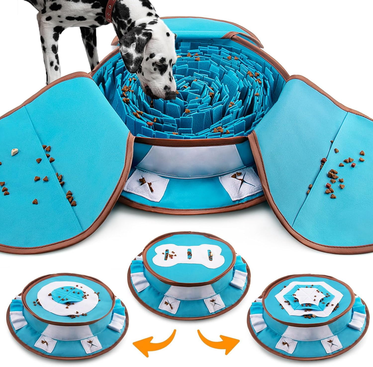 AWOOF Pet Snuffle Mat for Dogs, Interactive Feed Game for Boredom ...