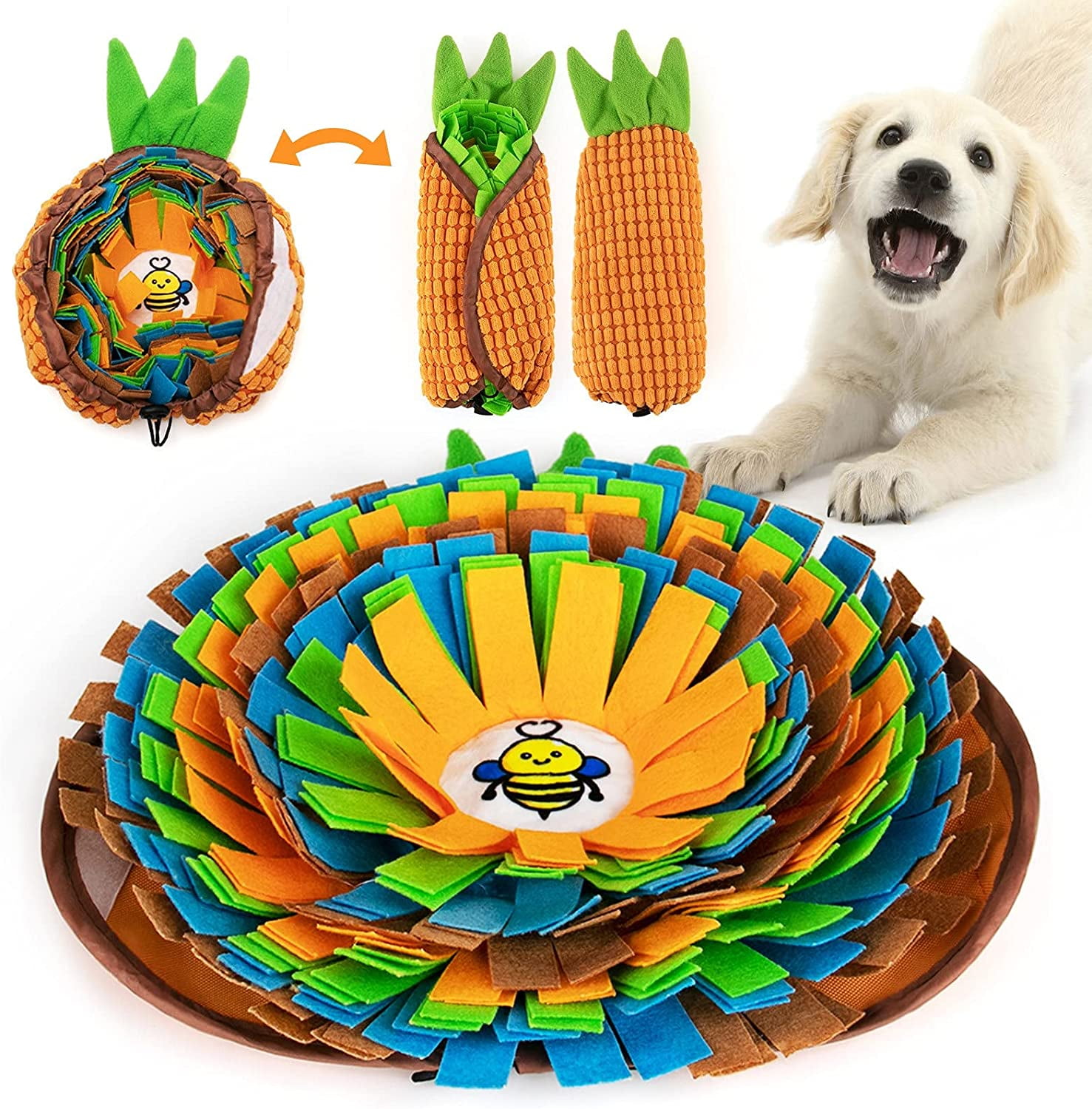 AWOOF Pet Snuffle Mat for Dogs, Interactive Feed Game for Boredom ...