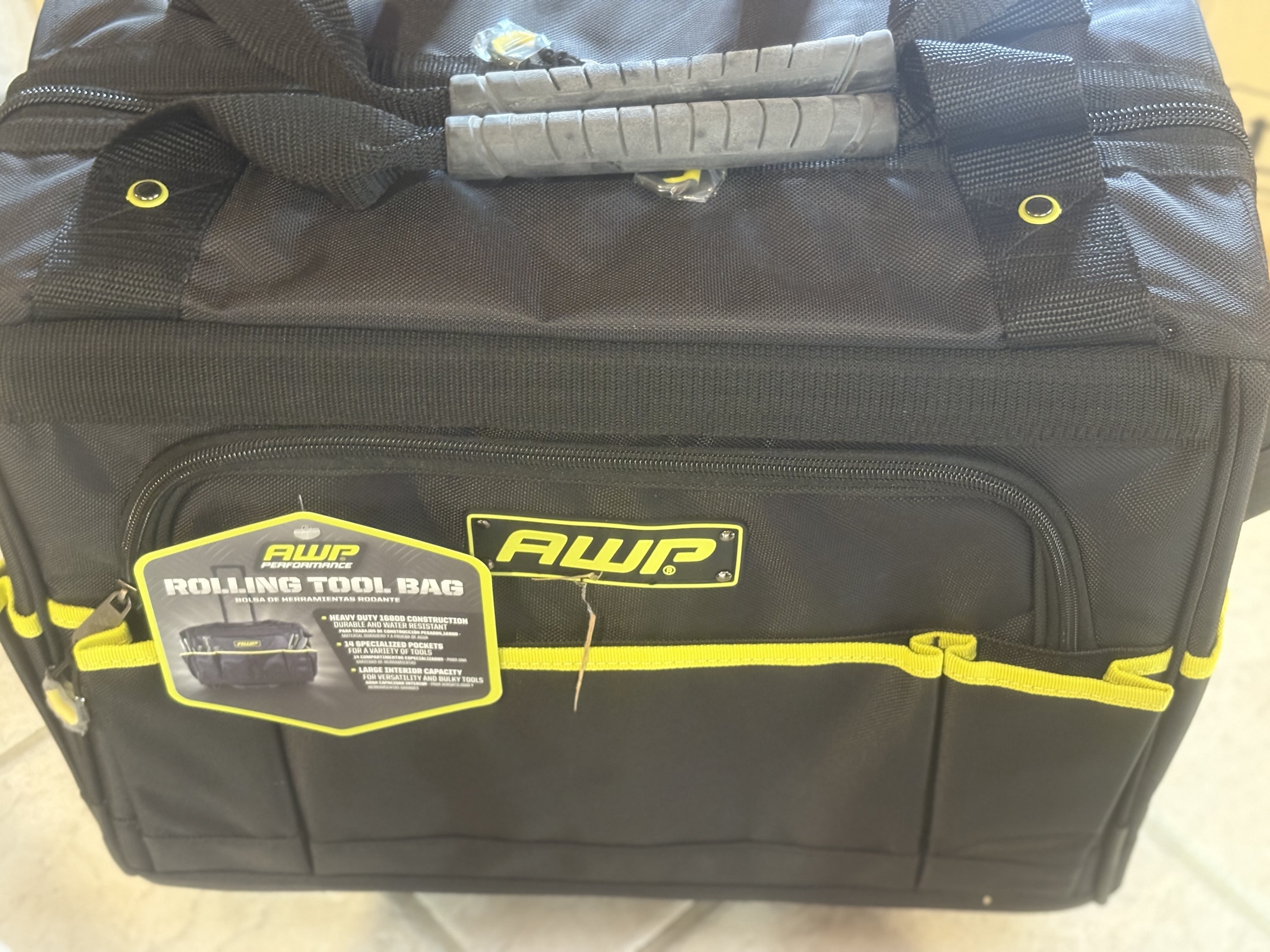 Rolling Tool Bag AWP® Black Polyester 18" Zippered - Walmart.com