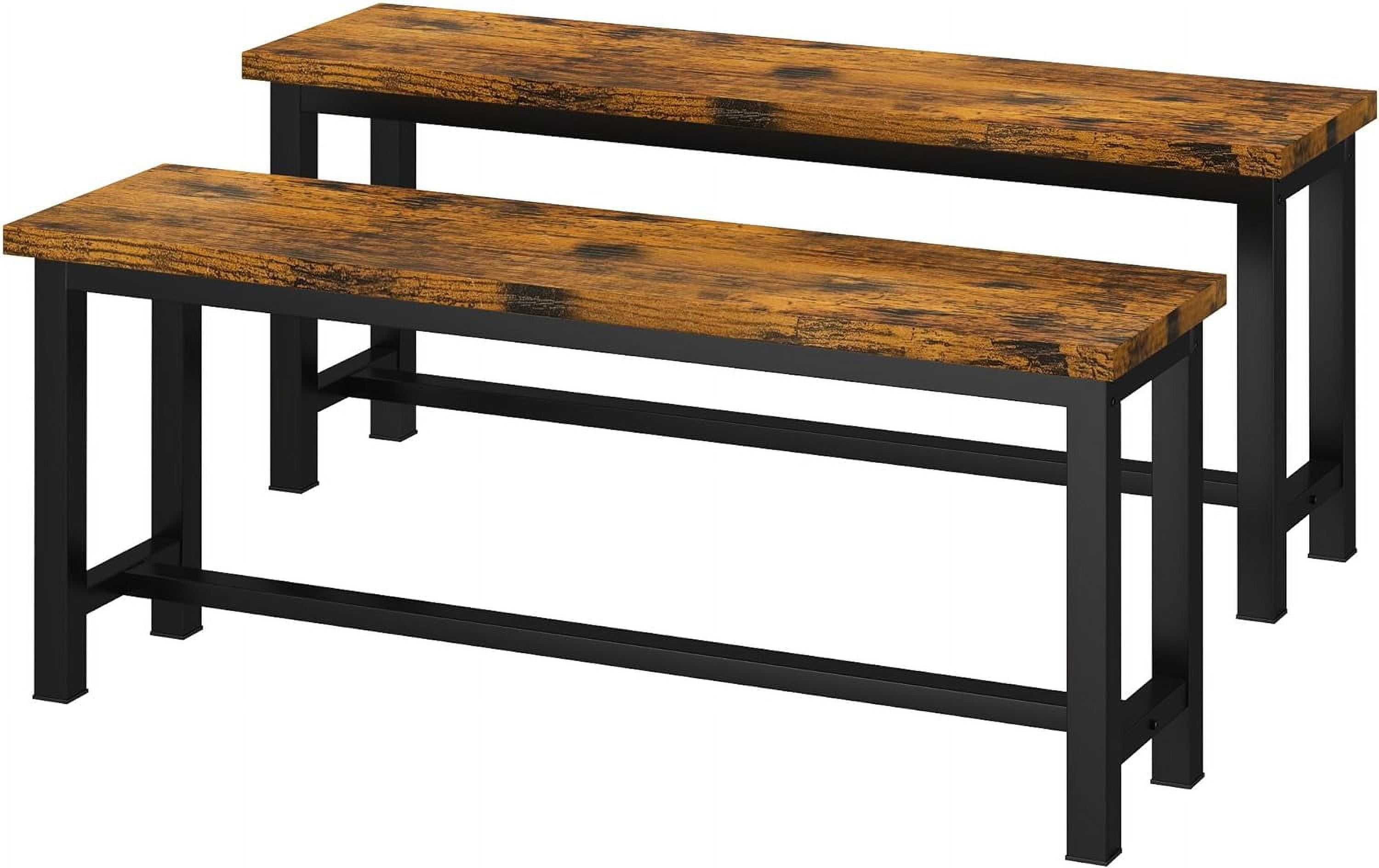 AWQM Dining Table Chair Bench 2-Piece Set, Bench, 39-Inch, Stackable ...