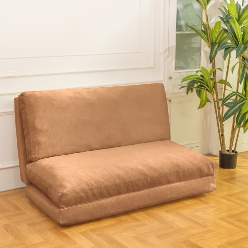 AWQM Queen Size Folding Velvet Sofa Bed Bean Bag Sofa Bed, Highly ...