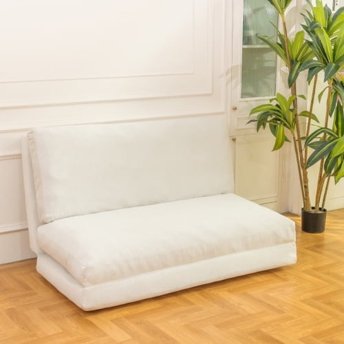 AWQM Queen Size Folding Velvet Sofa Bed Bean Bag Sofa Bed, Highly ...