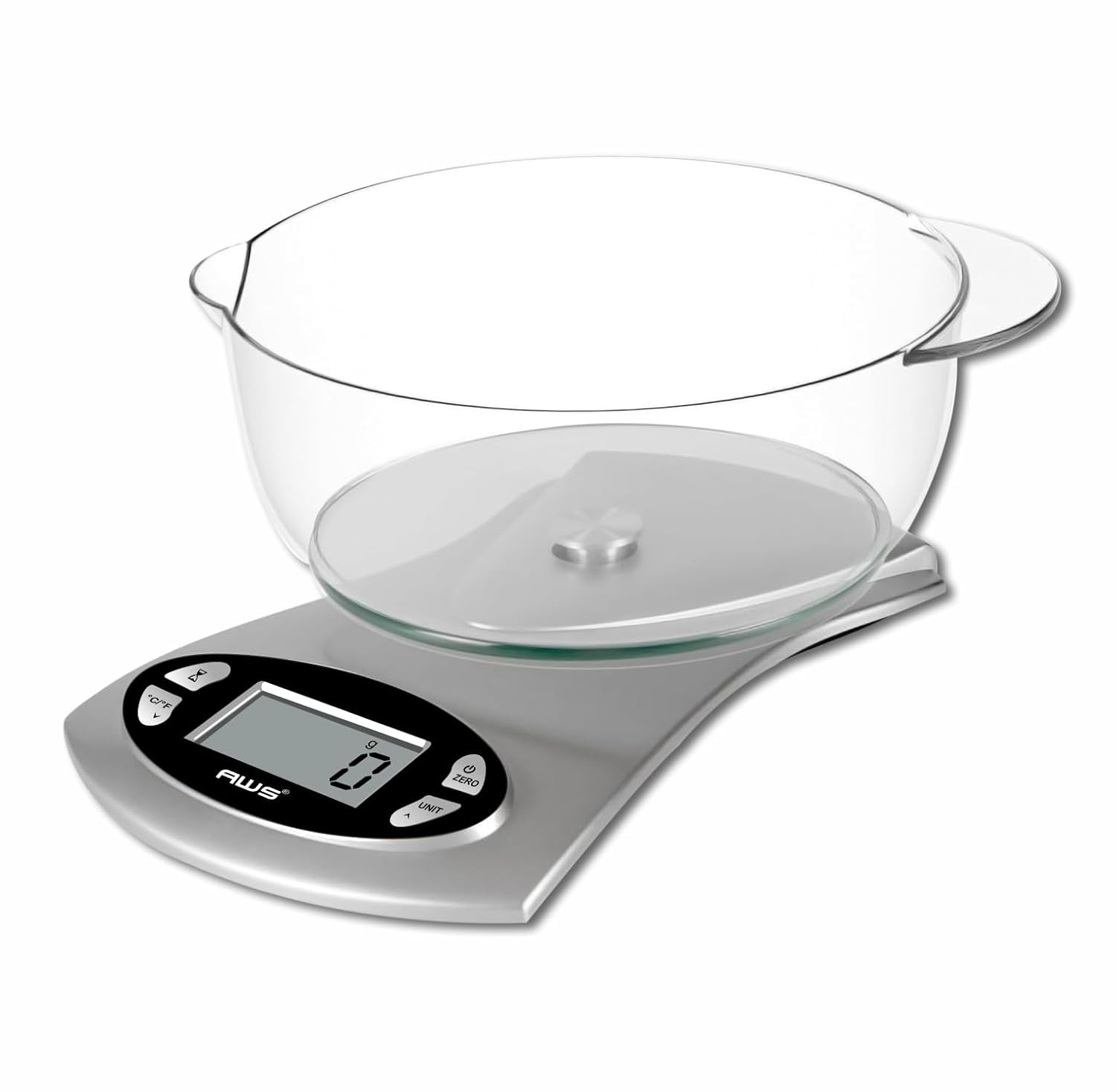 AWS Kitchen Pro 0.1g/0.001oz Precision Food Scale 5kg/11lb Digital Bowl ...