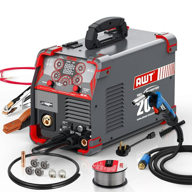 AWT 8 in1 Aluminum MIG Welder, 200A, 110/220V Multi Process Welding ...