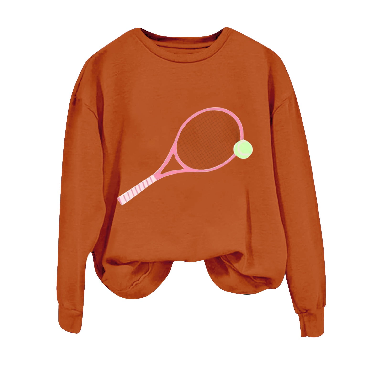AWXNJUX Oversized Sweatshirt for Women Women's Tennis Printed Long ...
