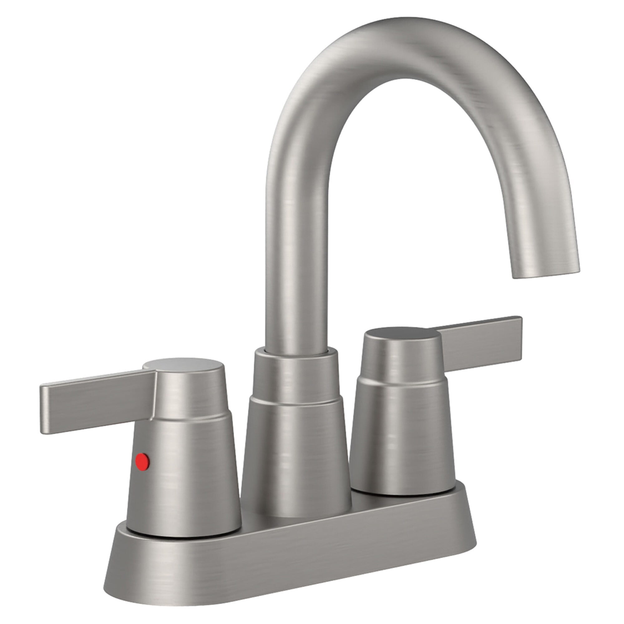 AWZTOO Double Handle 4 Inch Centerset Bathroom Faucet 3 Holes Bathroom ...
