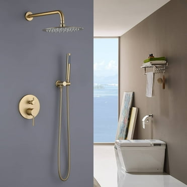 Shower System, Wall Mounted Shower Faucet Set with Shower Head, Hand ...