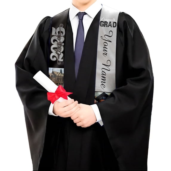 AWZXDE 2026 Graduation Clothing Elegant Academic Graduation Stole With ...