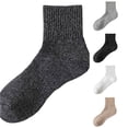 AWZXDE Athletic Ankle Socks Fall Winter Solid Anti Slip Breathable ...