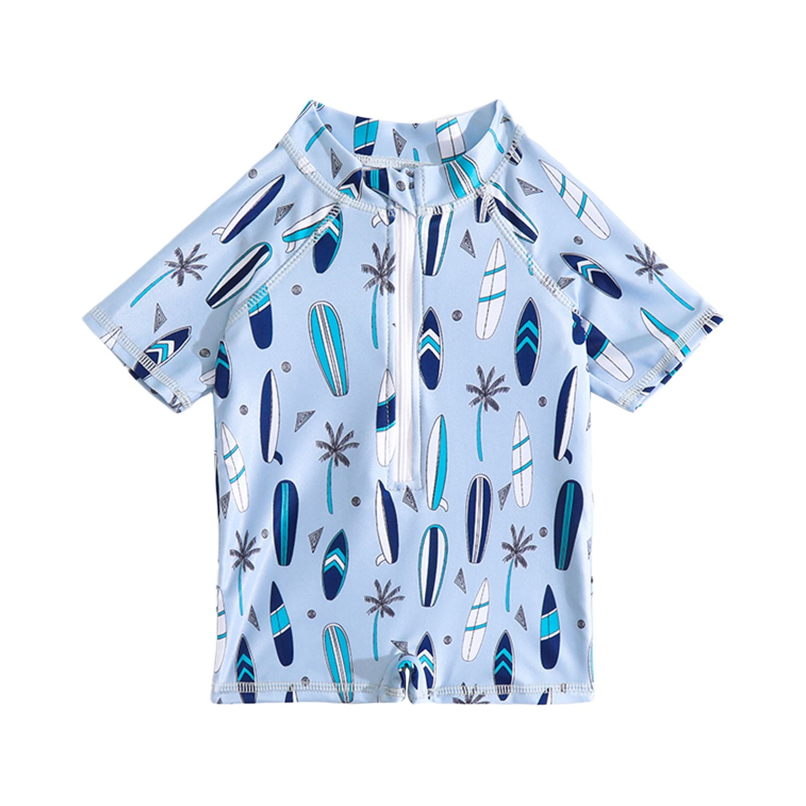 AWZXDE Boys Cartoon Surfing Sea Creature Print One Piece Swimsuit Kids ...