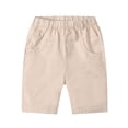 AWZXDE Boys Cotton Cargo Shorts For Boys 7 Inch Inseam Casual Loose Fit ...