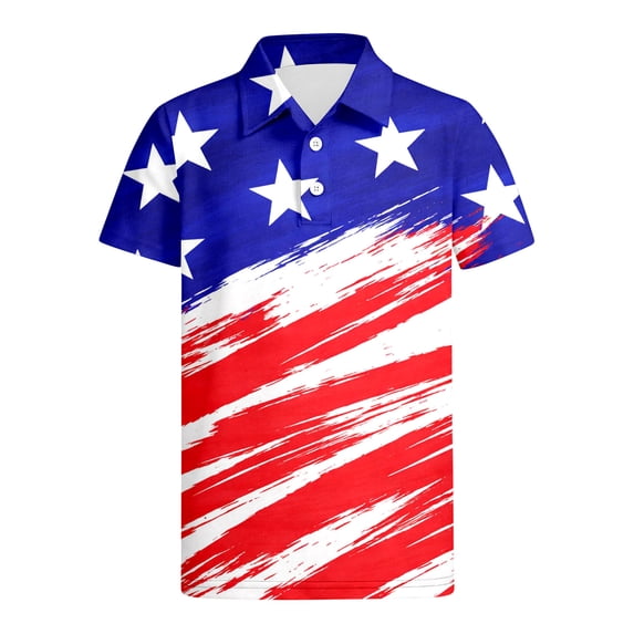 AWZXDE Boys Patriotic Graphic Tee Short Sleeve Shirt For Independence ...
