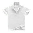 AWZXDE Boys Polo Shirt Short Sleeve Classic Loose Fit Cotton Blend ...