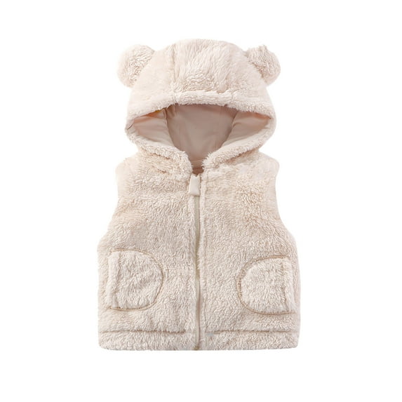 AWZXDE Boys Winter Vest Zip Up Cute Soft Sleeveless Jacket For Indoor ...