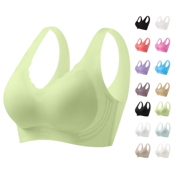 AWZXDE Bras for Women Ice Silk Seamless Push Up Bralettes Light ...