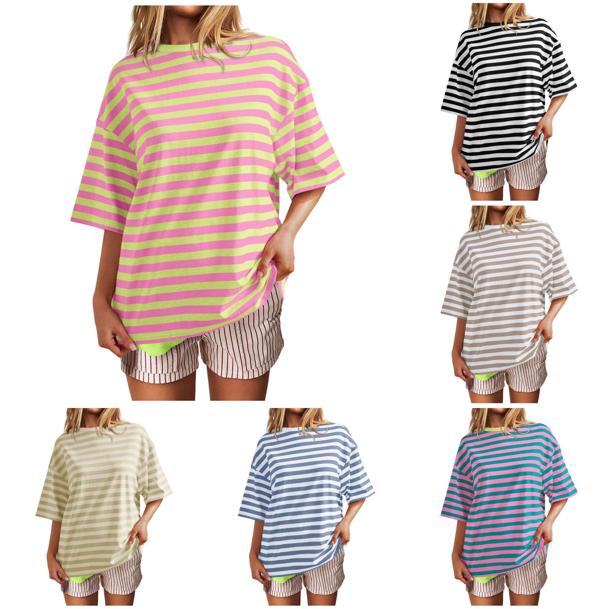 AWZXDE Casual Spring Clothes Solid Crew Neck Home Casual Relaxed ...