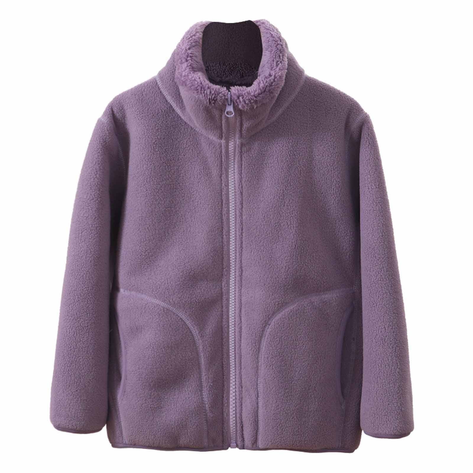 AWZXDE Children Fleece Thickened Coat Parent Child Style Warm Windproof ...