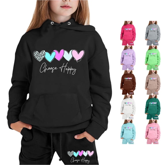 AWZXDE Children Kids Girls Long Sleeve Letter Printed Lightweight ...