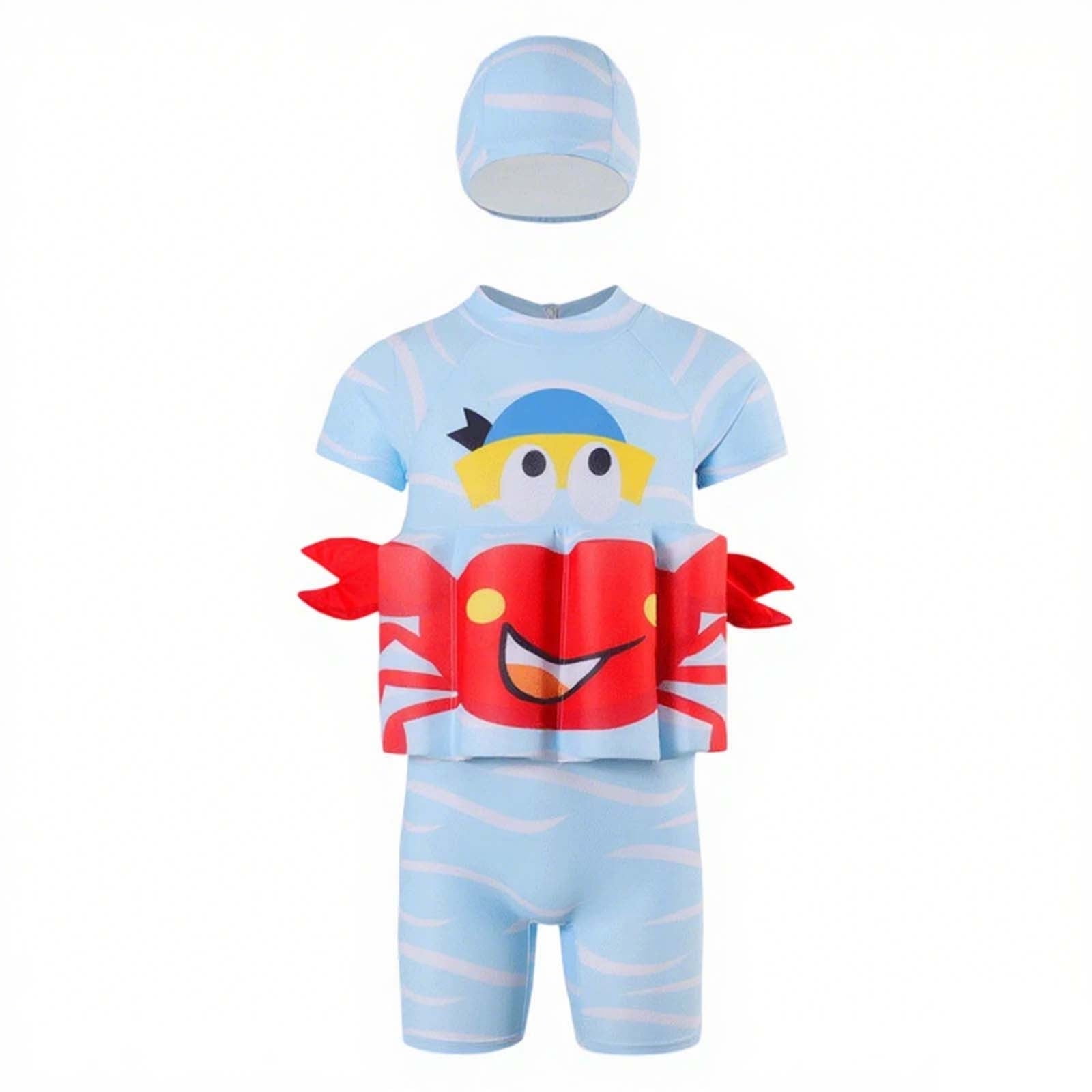 AWZXDE Childrens Buoyancy One Piece Swimsuit Learning Swim Training ...