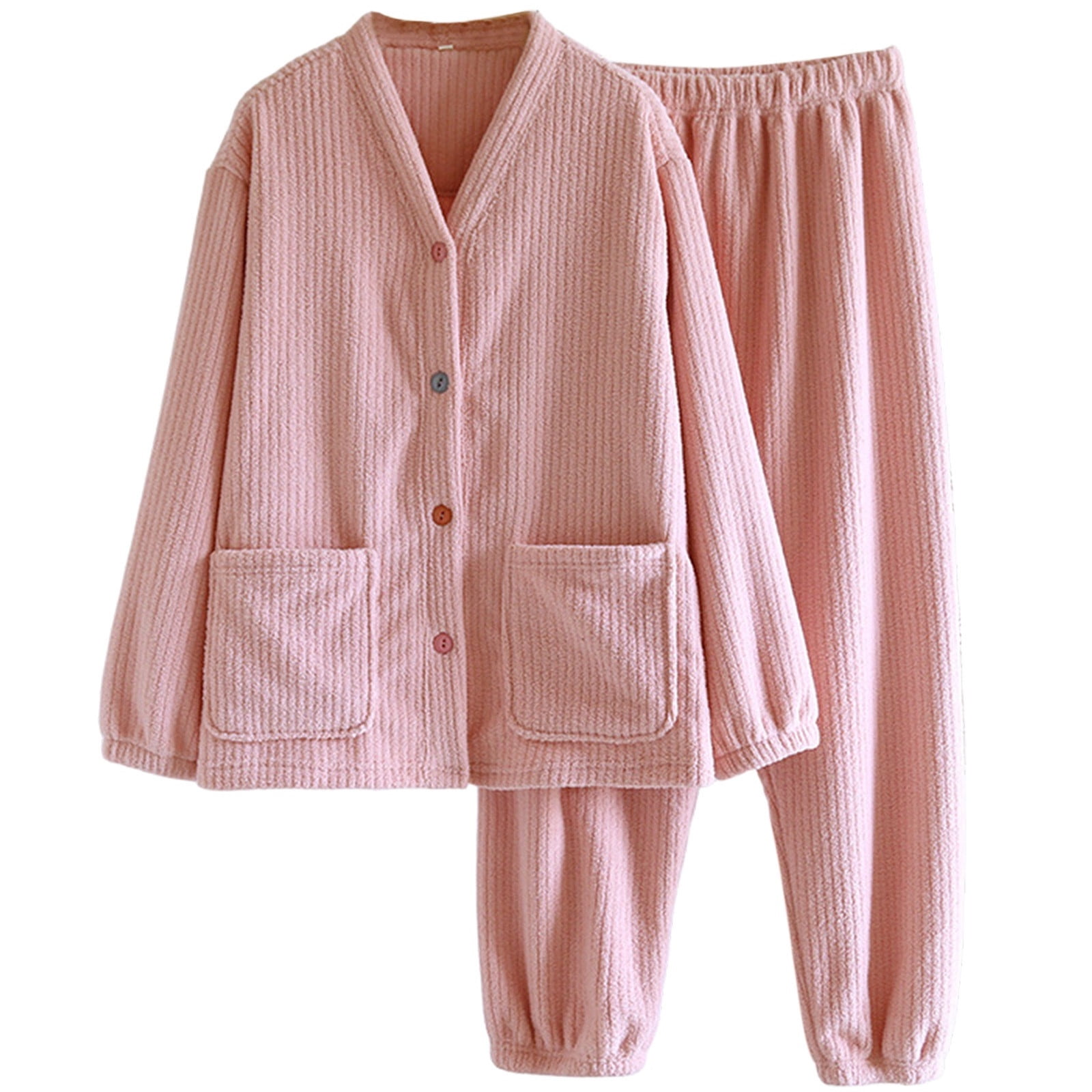 AWZXDE Comfortable Relax Pajamas Long Sleeve Plus Loose Fit Sizes ...