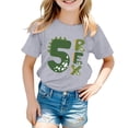 AWZXDE Fashion Casual Letter Print Short Sleeve T Shirt For Girls ...
