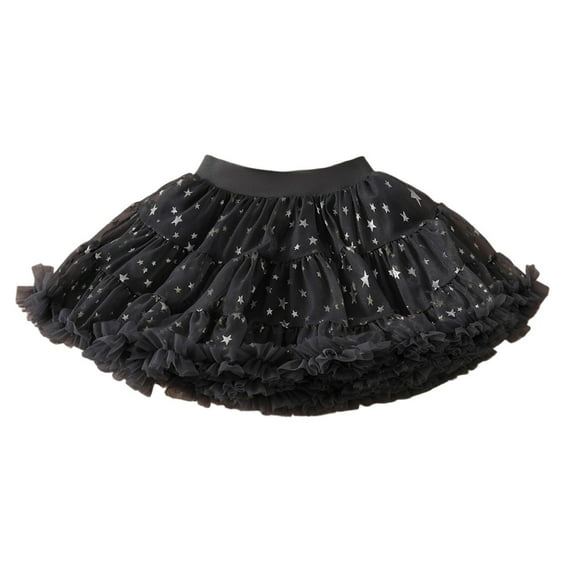 AWZXDE Girls Carnival Party Star Sequin Skirt Layered Tutu Dress For ...