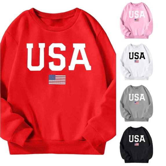AWZXDE Girls Casual Long Sleeve Loose Fit Pullover Hoodie Sweatshirt ...