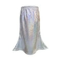 AWZXDE Girls Dresses Kids Girls And Adults Shiny Metallic Pleated Skirt ...
