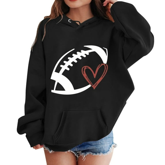AWZXDE Girls Graphic Hooded Sweatshirt Long Sleeve Soft Pullover Top ...