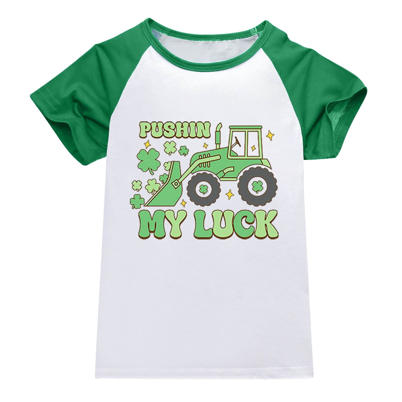 AWZXDE Girls Graphic Print Casual Tee Shirt Soft Comfortable Daily Wear ...