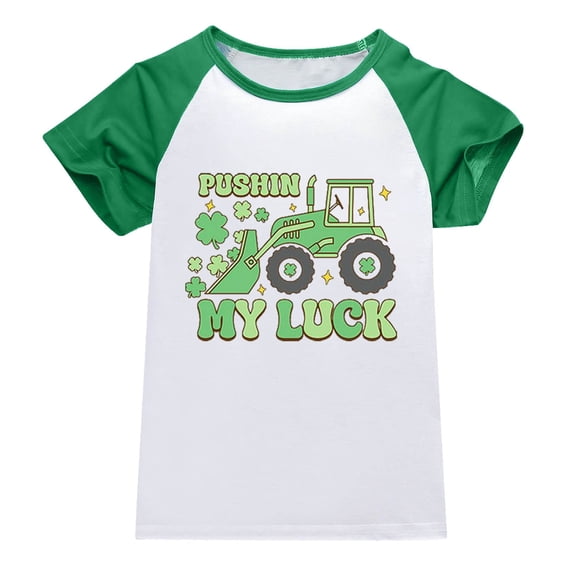 AWZXDE Girls Graphic Print Casual Tee Shirt Soft Comfortable Daily Wear ...