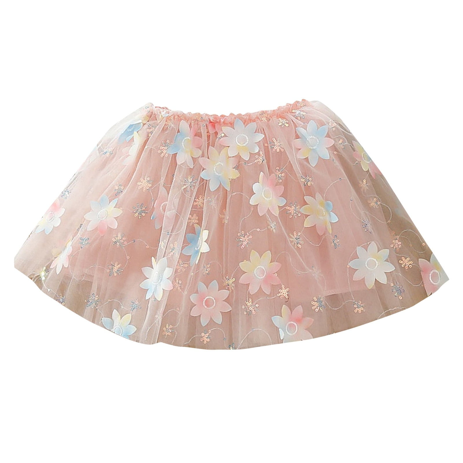 AWZXDE Girls Holiday Dresses Colorful Petal Tutu Skirt For Girls ...
