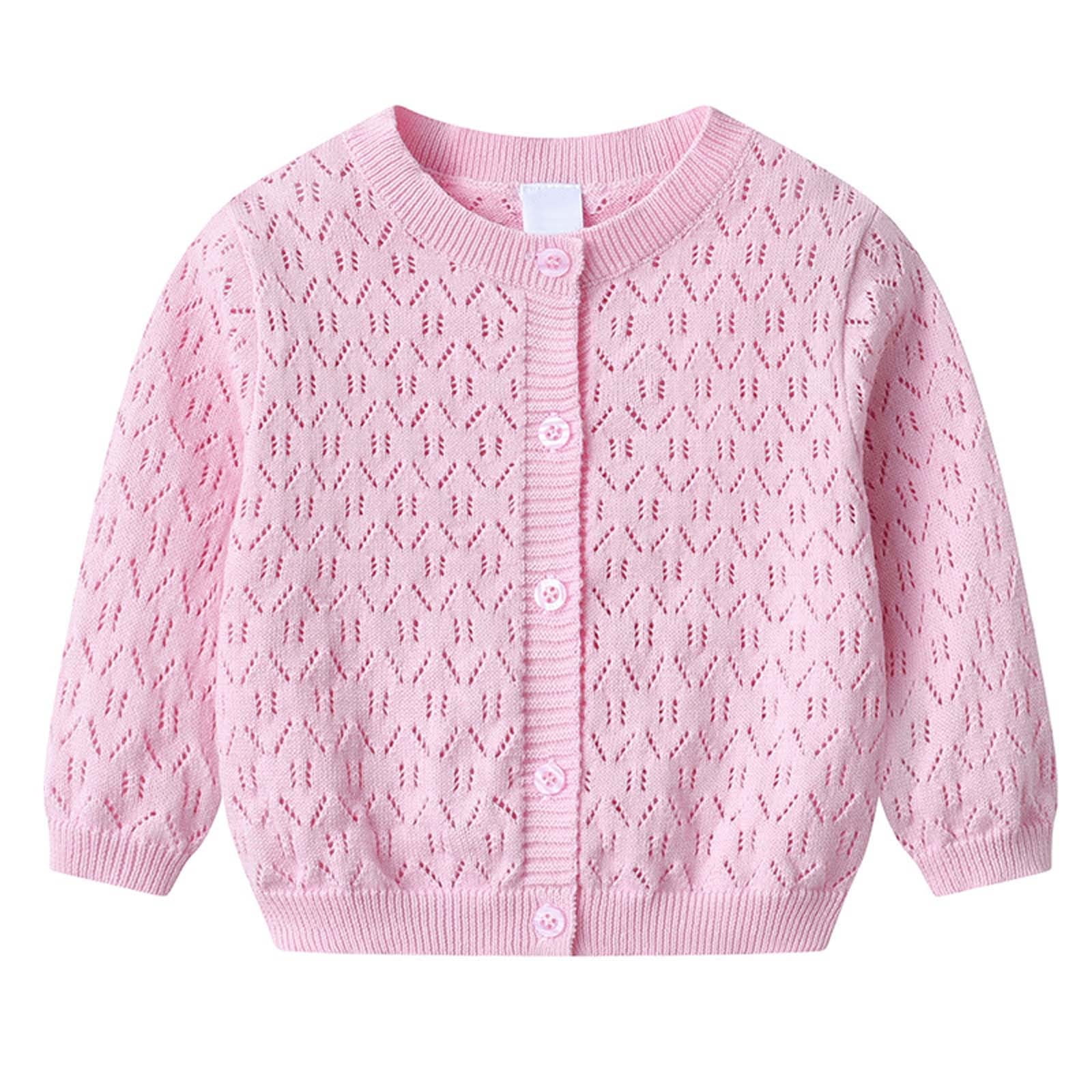 AWZXDE Girls Lace Knit Cardigan Lightweight Openwork Autumn Jacket For ...