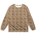AWZXDE Girls Long Sleeve Leopard Print Cute Animal Pattern Shirts Soft ...