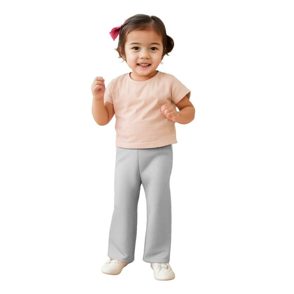 AWZXDE Girls Pants for Cool Weather Base Layer Pure Color Versatile ...