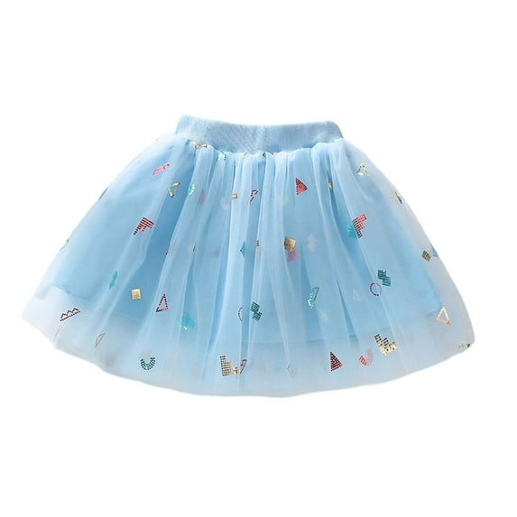 AWZXDE Girls Party Dress Layered Tulle Pleated Princess Skirt For Girls ...
