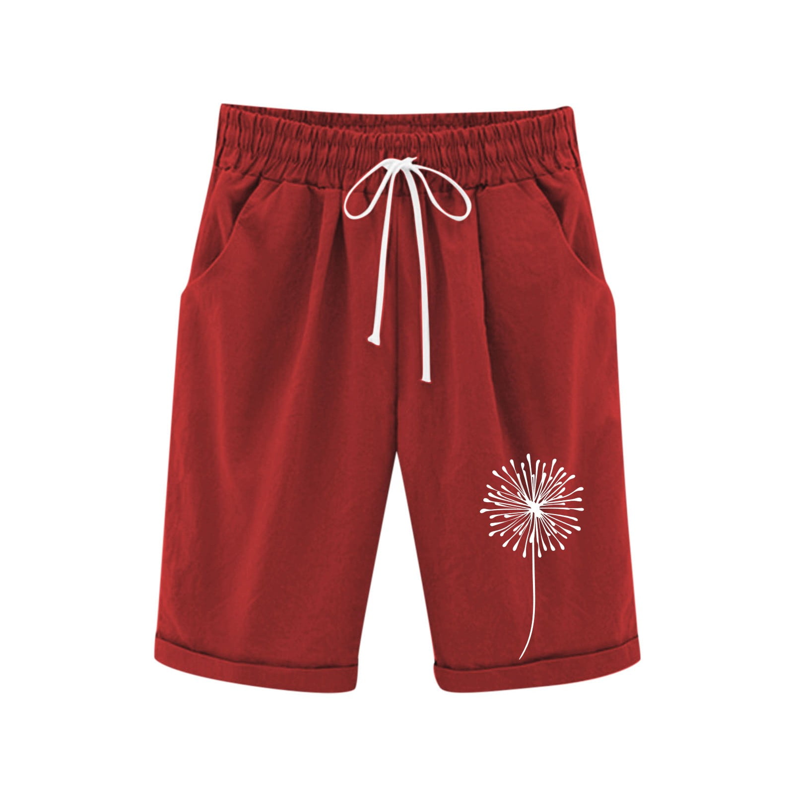 AWZXDE Girls Shorts Letter Print Elastic Waist Casual Solid Color ...