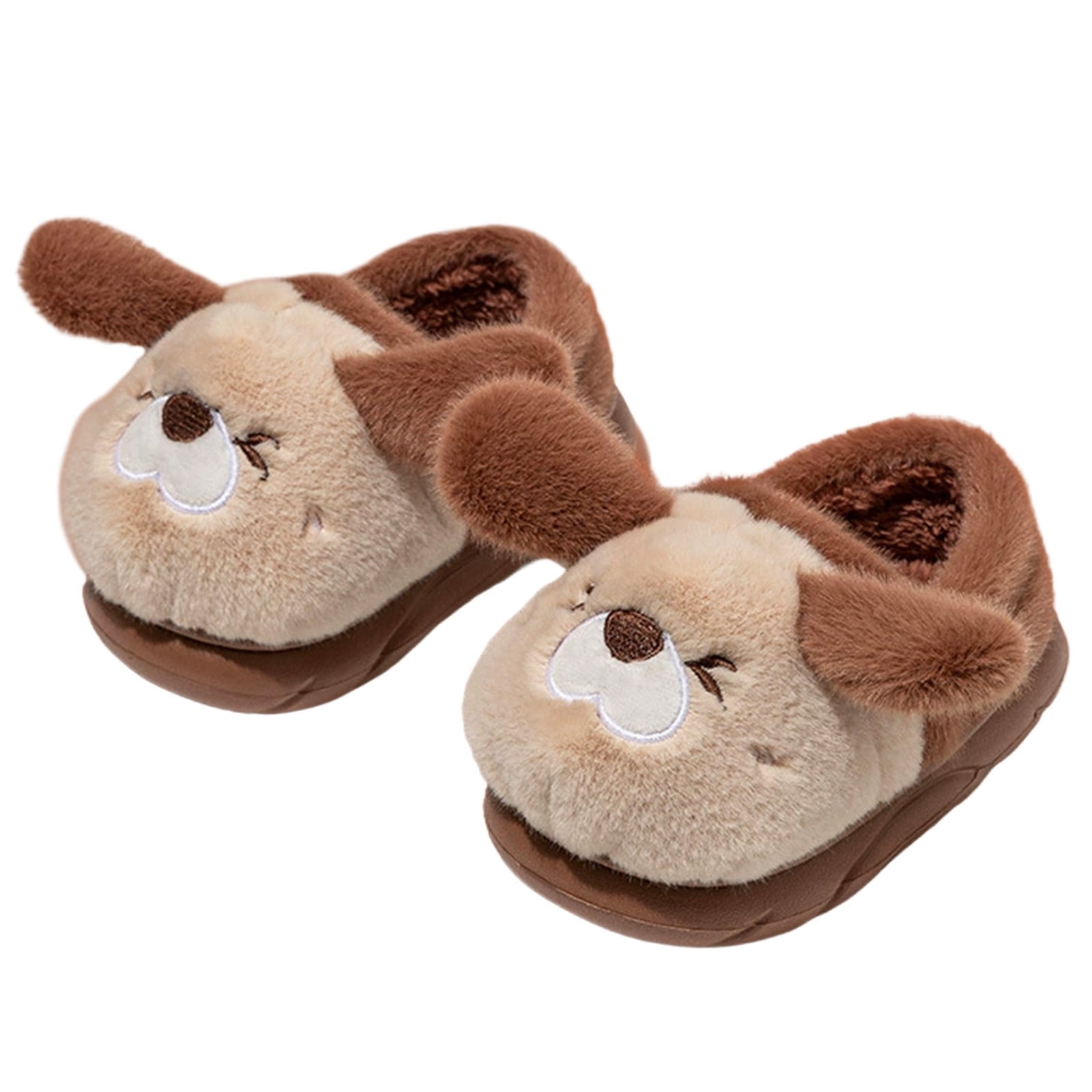AWZXDE Girls Slippers Animal Design Comfortable Soft Pile Lined Shoes ...