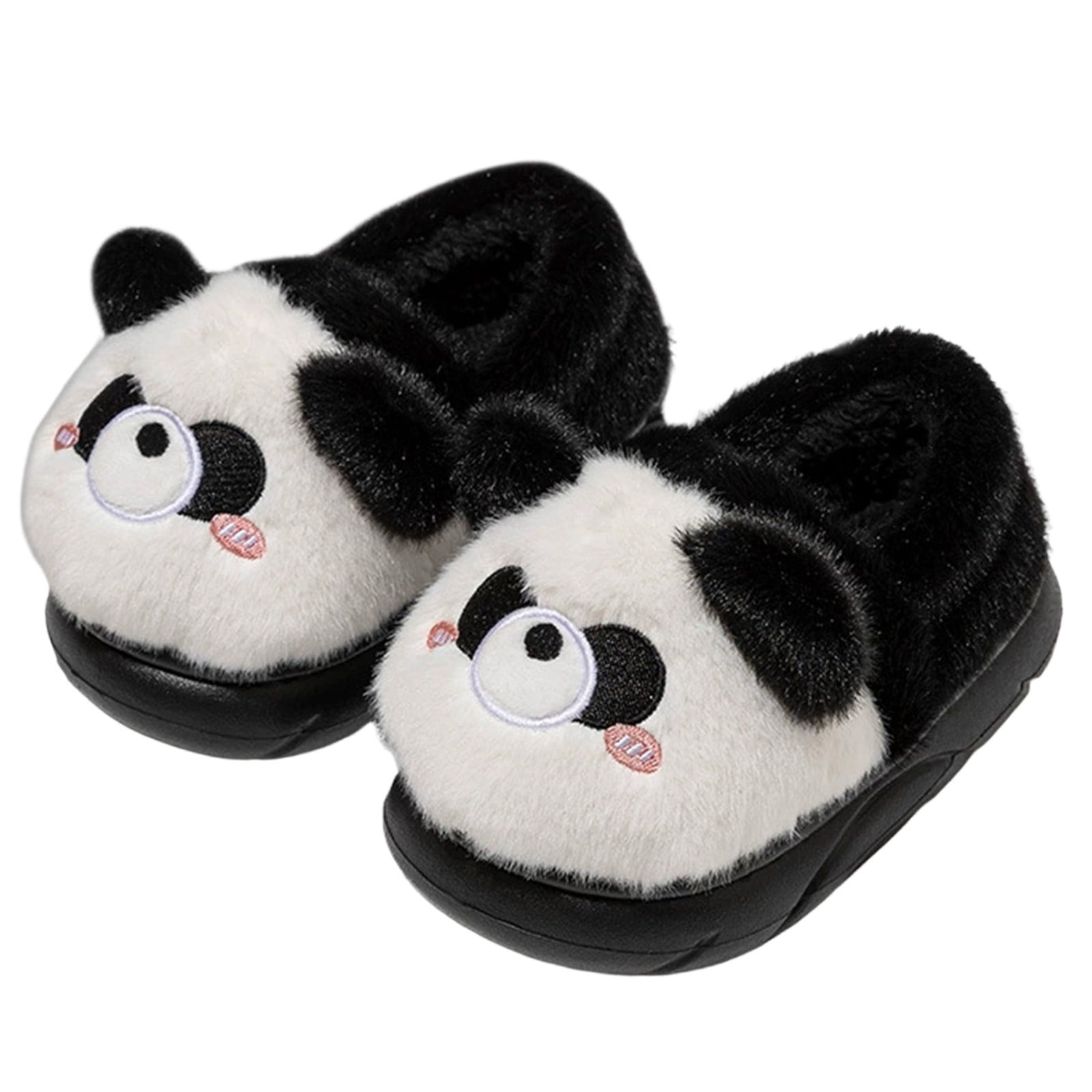 AWZXDE Girls Slippers Animal Design Comfortable Soft Pile Lined Shoes ...
