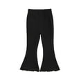 AWZXDE Girls Solid Color Casual High Elastic Wide Leg Pants Daily ...