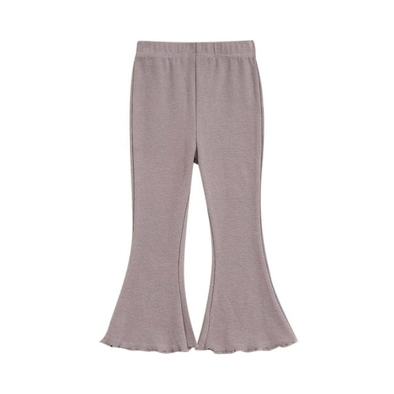 AWZXDE Girls Solid Color Casual High Elastic Wide Leg Pants Daily ...