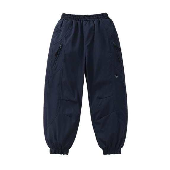 AWZXDE Girls Sporty Cargo Pants with Reinforced Knees and Adjustable ...