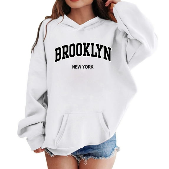 AWZXDE Girls Sweatshirts Winter Letter Print Casual Loose Round Neck ...
