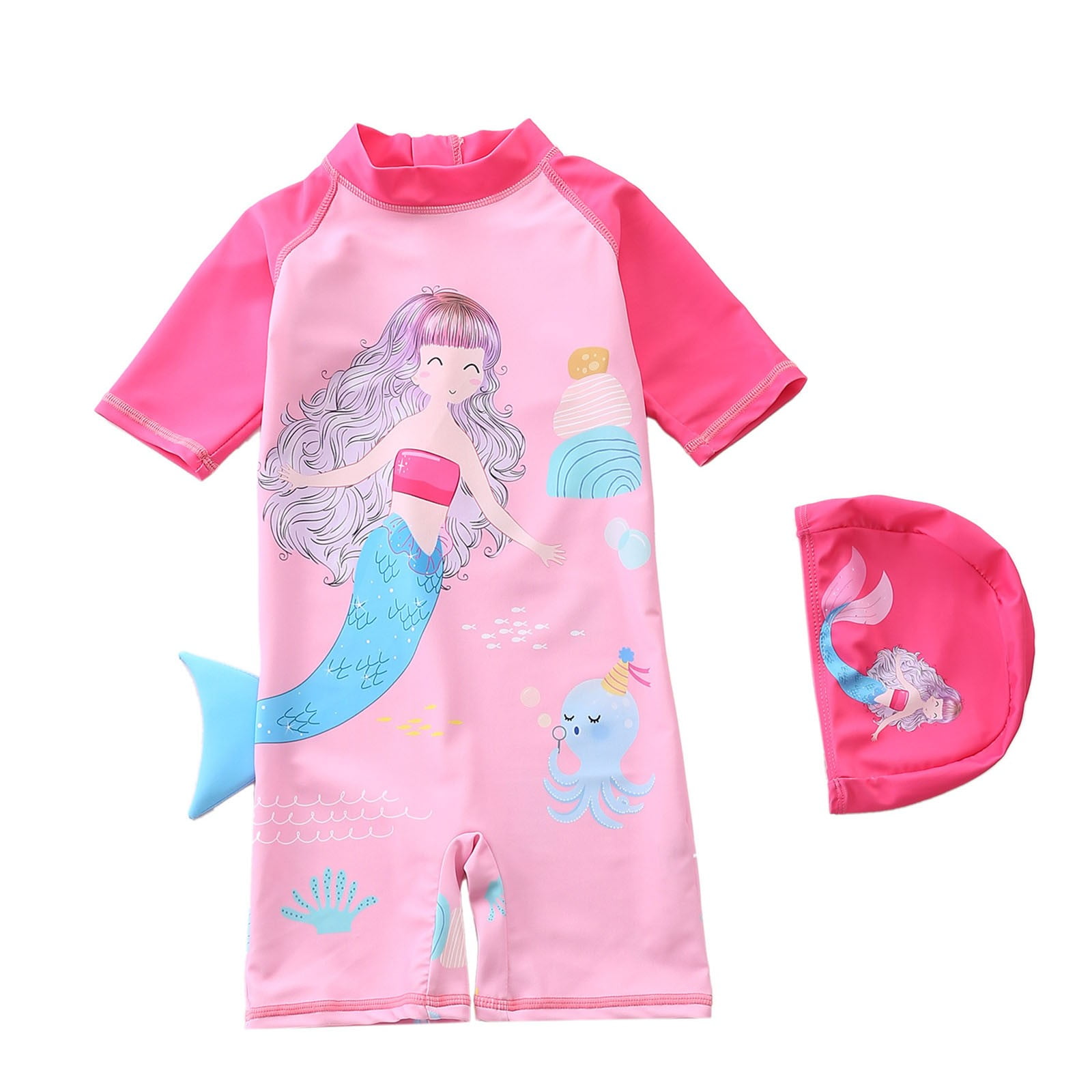 AWZXDE Girls Swimsuit Rash Guard Beachwear with Special Design Seamless ...