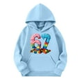 AWZXDE Hoodies For Girls Cartoon Ice 67 Print Hooded Sweatshirt Long ...