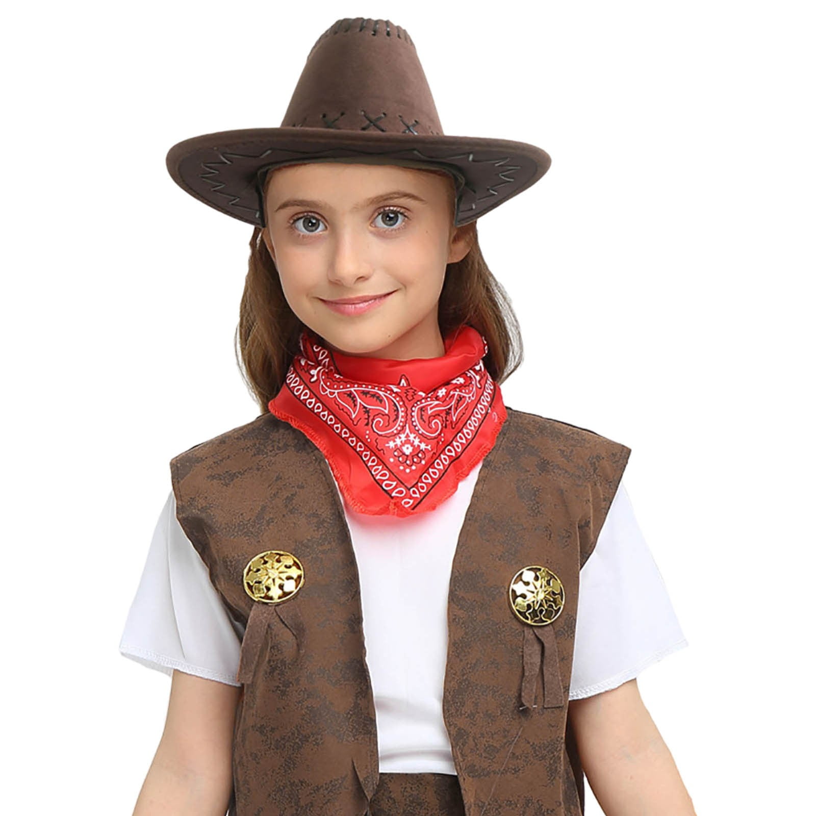 AWZXDE Kids Denim Vest Western Theme Dress Up For Party Play Kids Vest ...