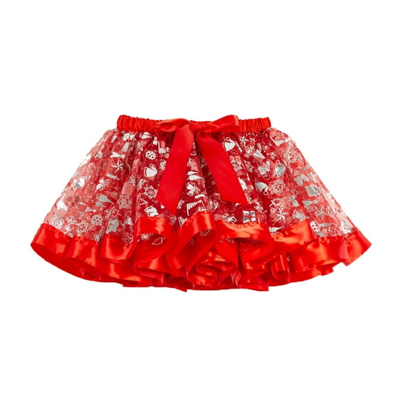 AWZXDE Kids Girls Christmas Cartoon Tutu Tulle Skirt For Girls Ballet ...