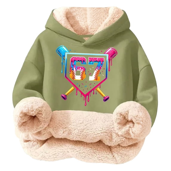AWZXDE Kids Hoodies Playful Ice 67 Print Hoodie Sweatshirt With ...