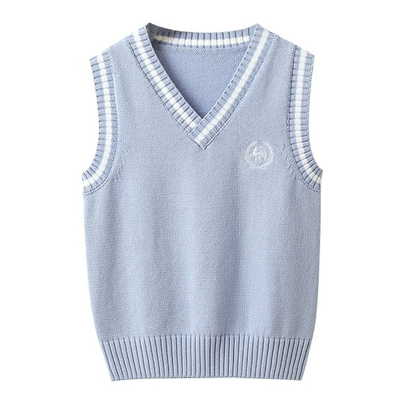 AWZXDE Kids Knit Sweater Vest Sleeveless Lattice Pattern Warm Layer For ...